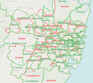 NSW redistribution – draft map and margins | The Tally Room