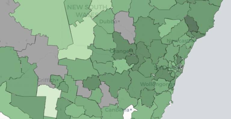 NSW council election turnout, mapped | The Tally Room