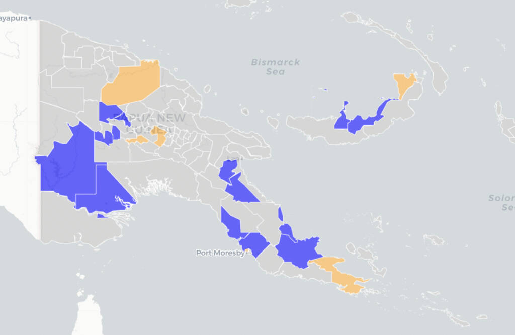 New map – PNG electoral boundaries | The Tally Room